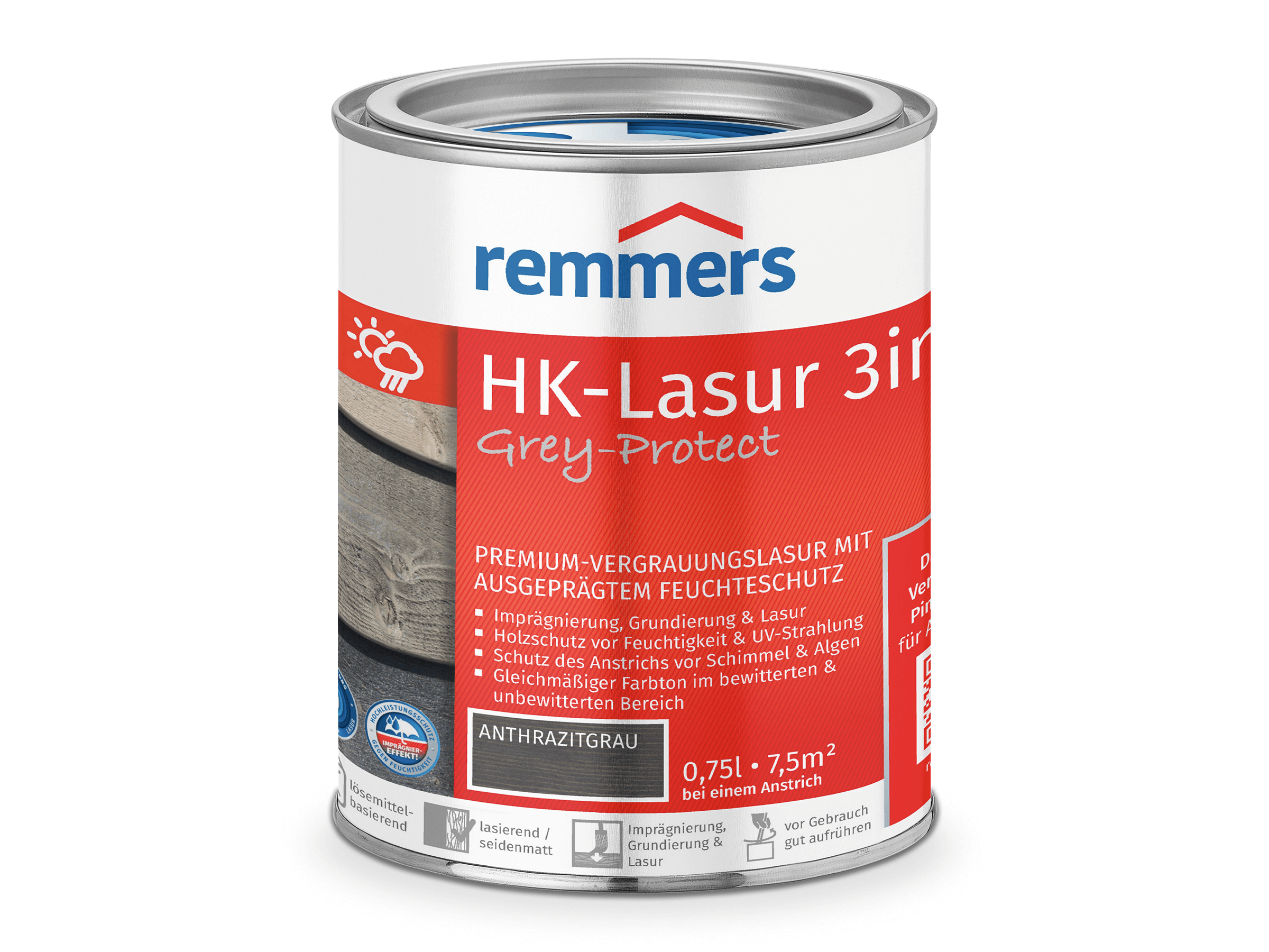 Remmers Aidol HK-Lasur anthrazitgrau - Remmers HK Lasur - Luhmann ...