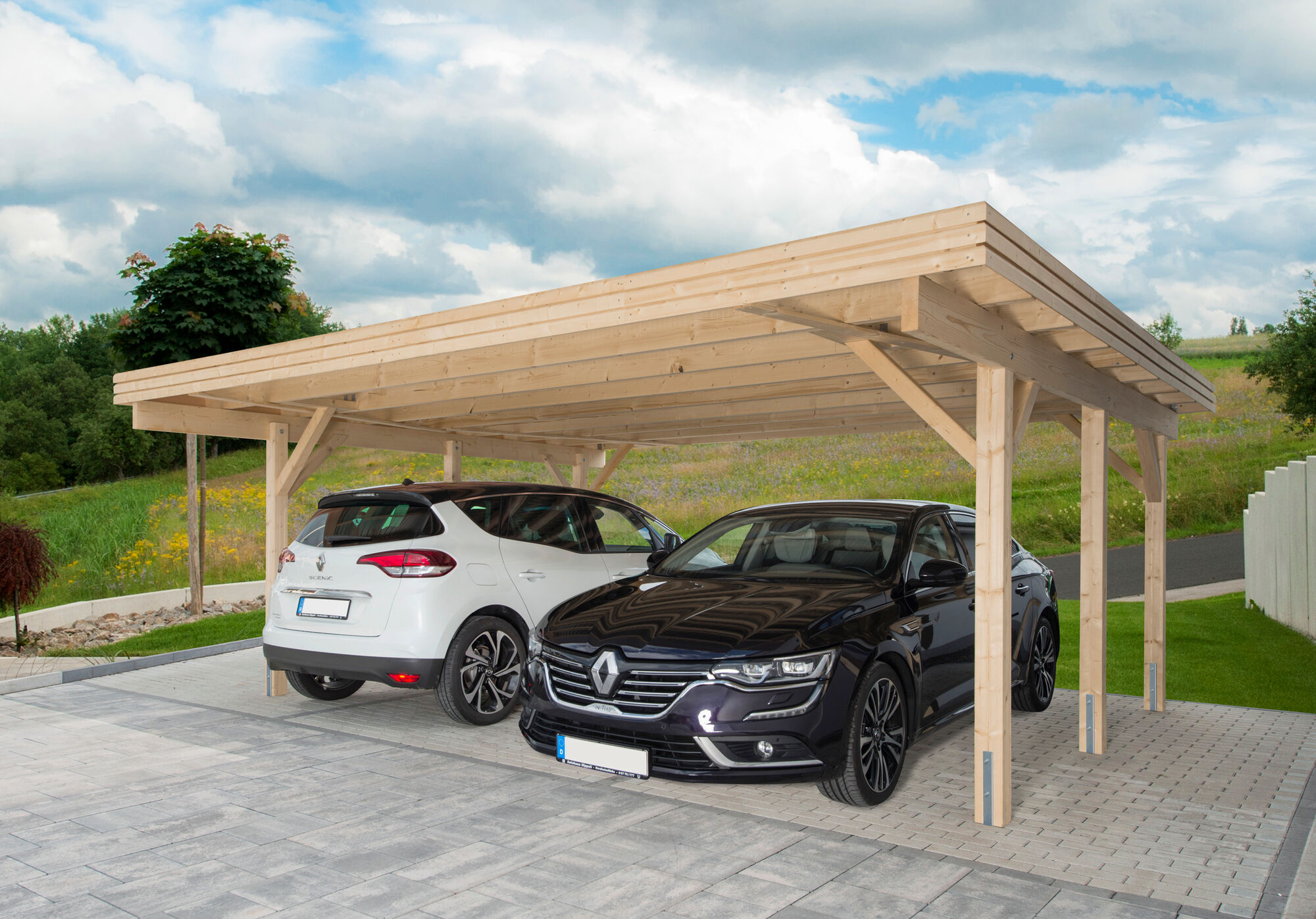 Heidelberg Modern 1 Doppelcarport - Carports - Luhmann Holzhandel GmbH